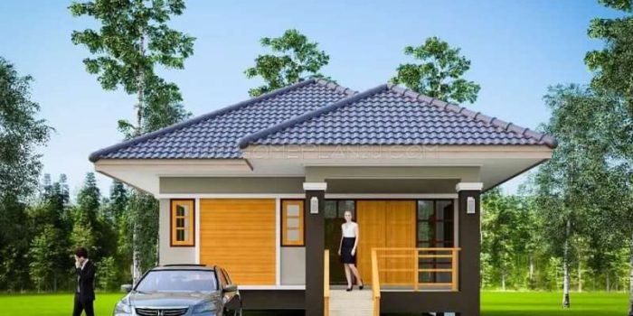 Single Storey House Inspiration with 2 Bedrooms | Pinoy ePlans