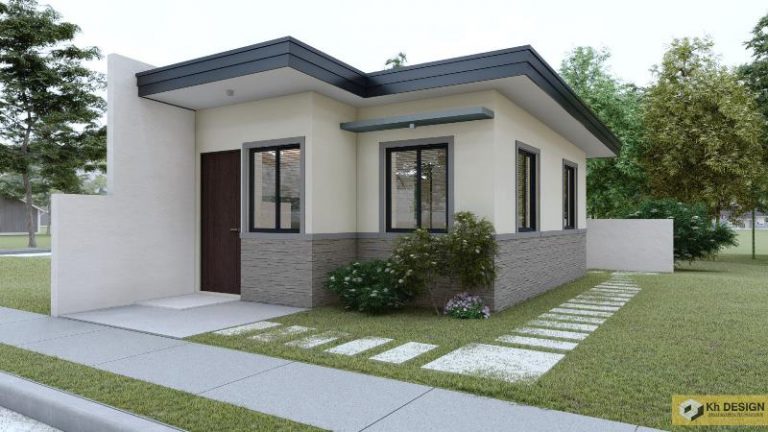 Magnificent One Storey House in a Garden Lawn | Pinoy ePlans